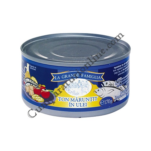 Ton maruntit in ulei La Grande Famiglia 150 gr. - din categoria ...